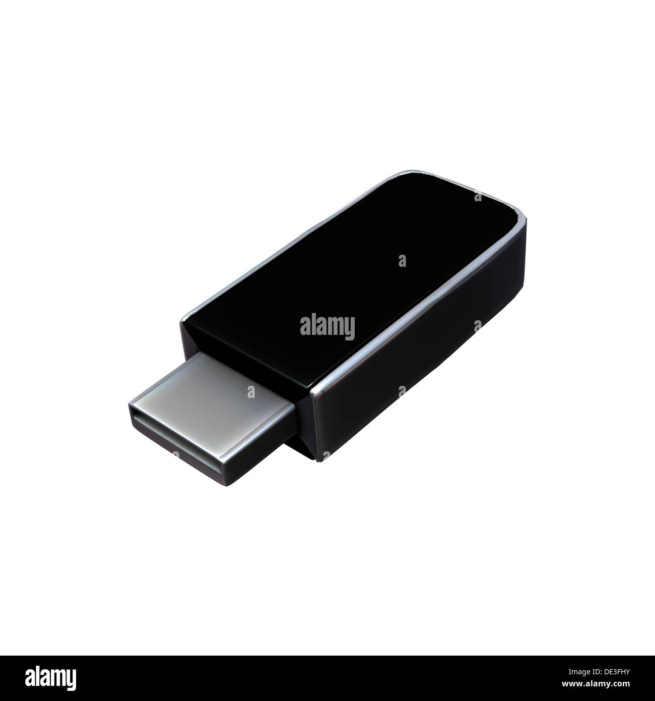 3D digital render of an usb stick isolated on white background Stock ...