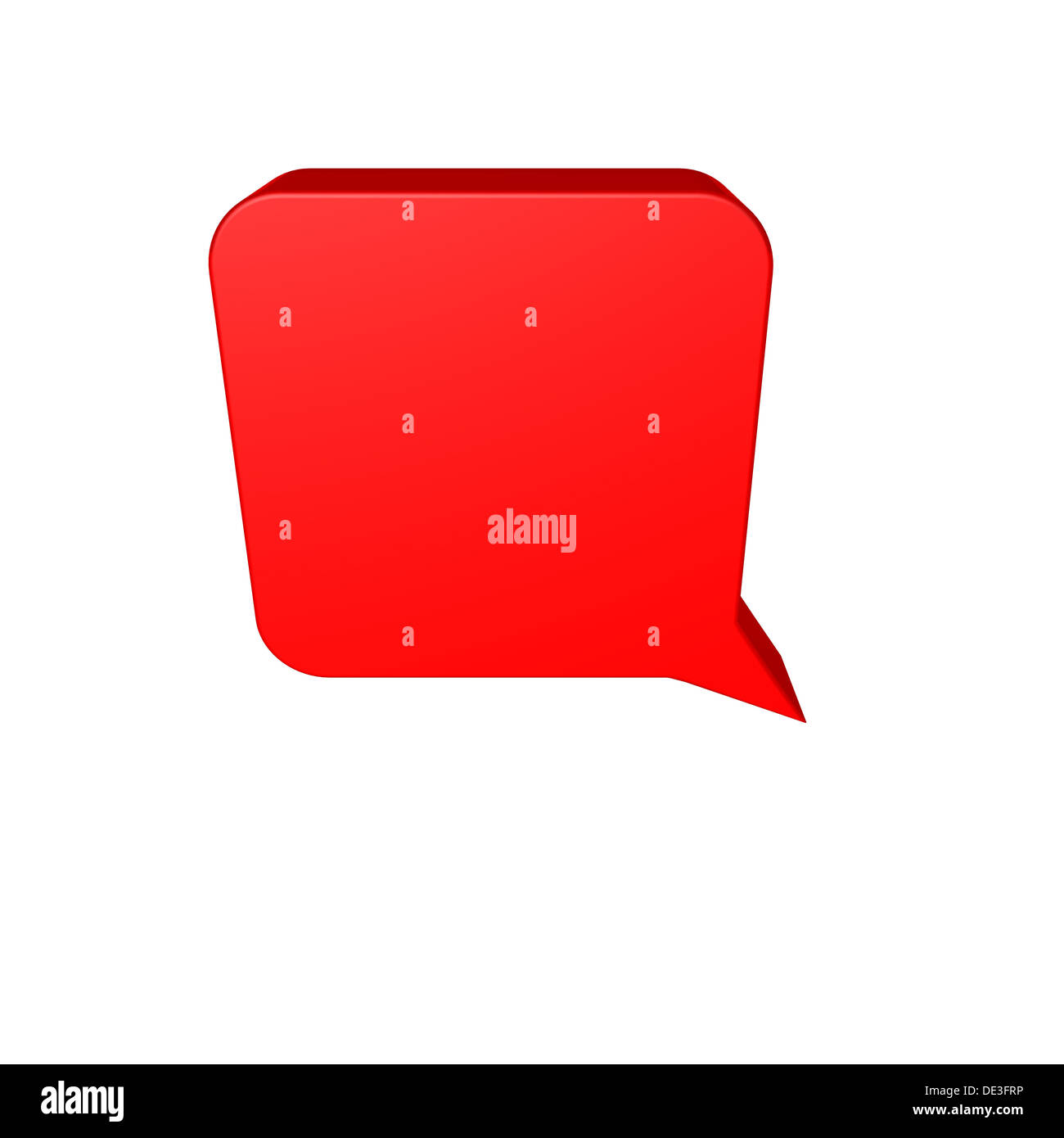 Red speech balloon Stock Photo - Alamy