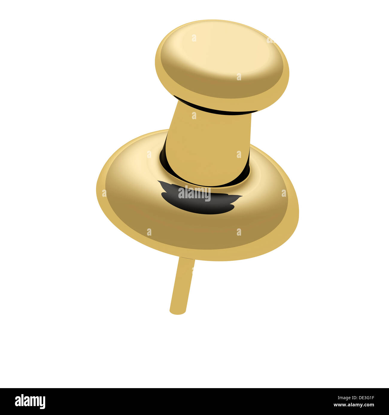 Thumbtack isolated on white background Stock Photo - Alamy