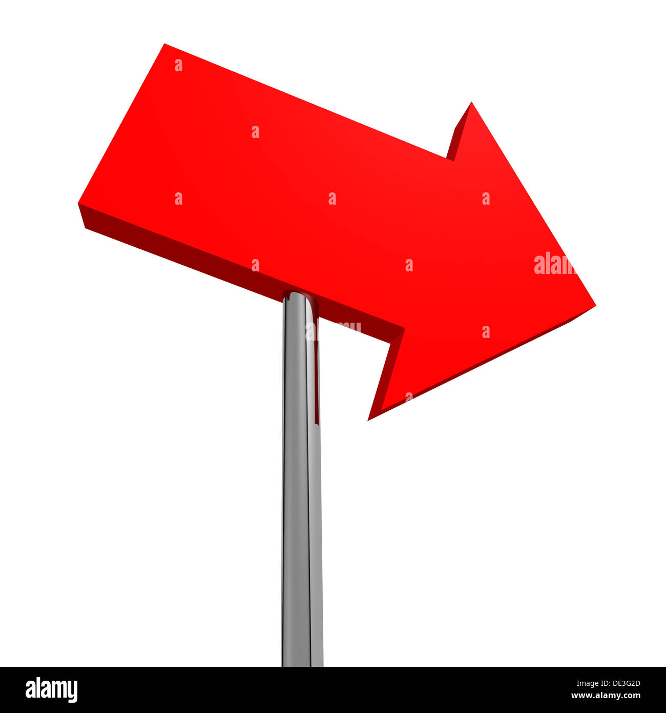 Mark arrow isolated on white background Stock Photo - Alamy