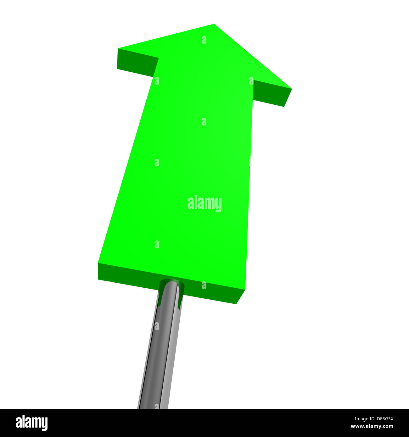 Mark arrow isolated on white background Stock Photo - Alamy