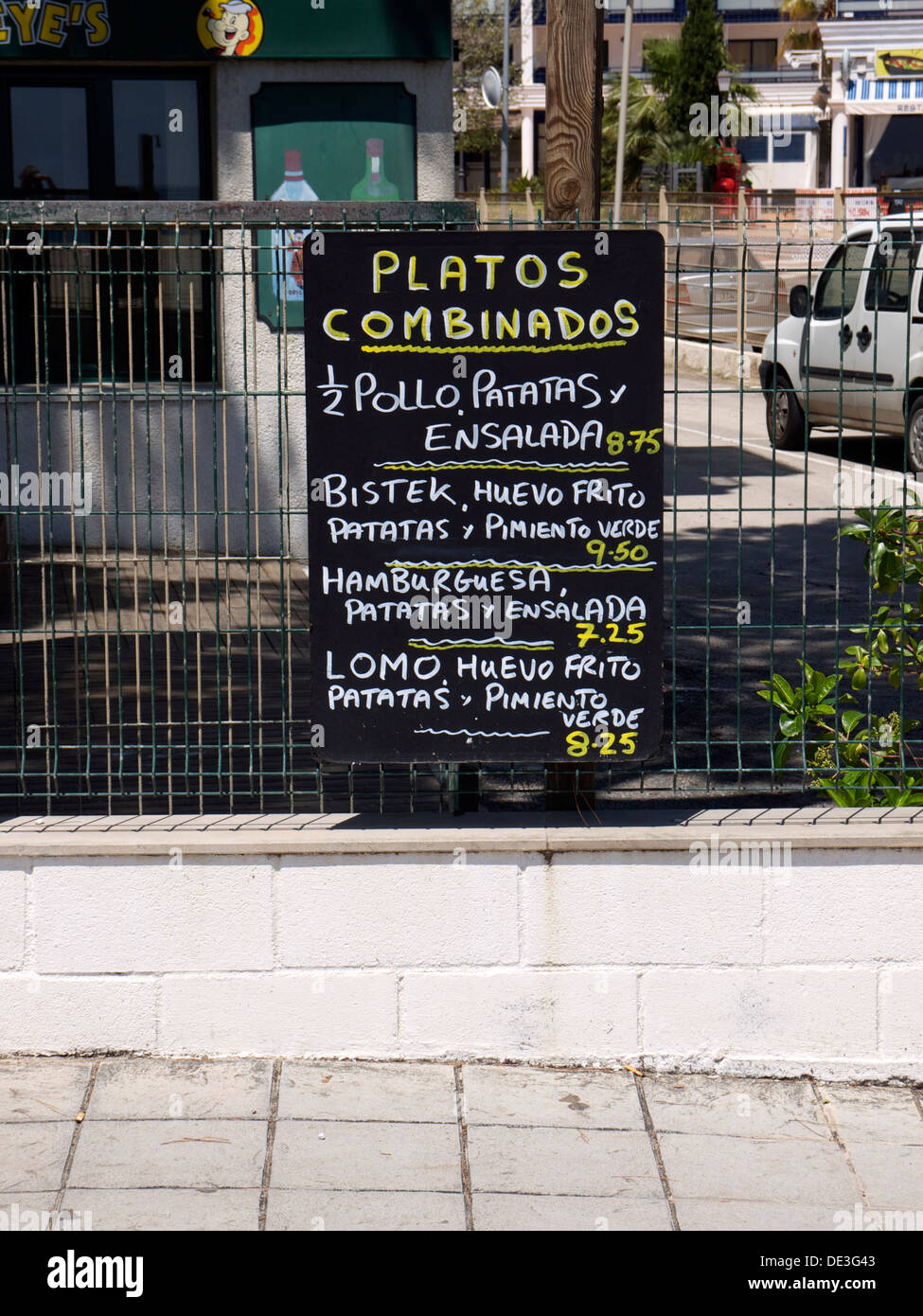 Spanish menu hi-res stock photography and images - Alamy