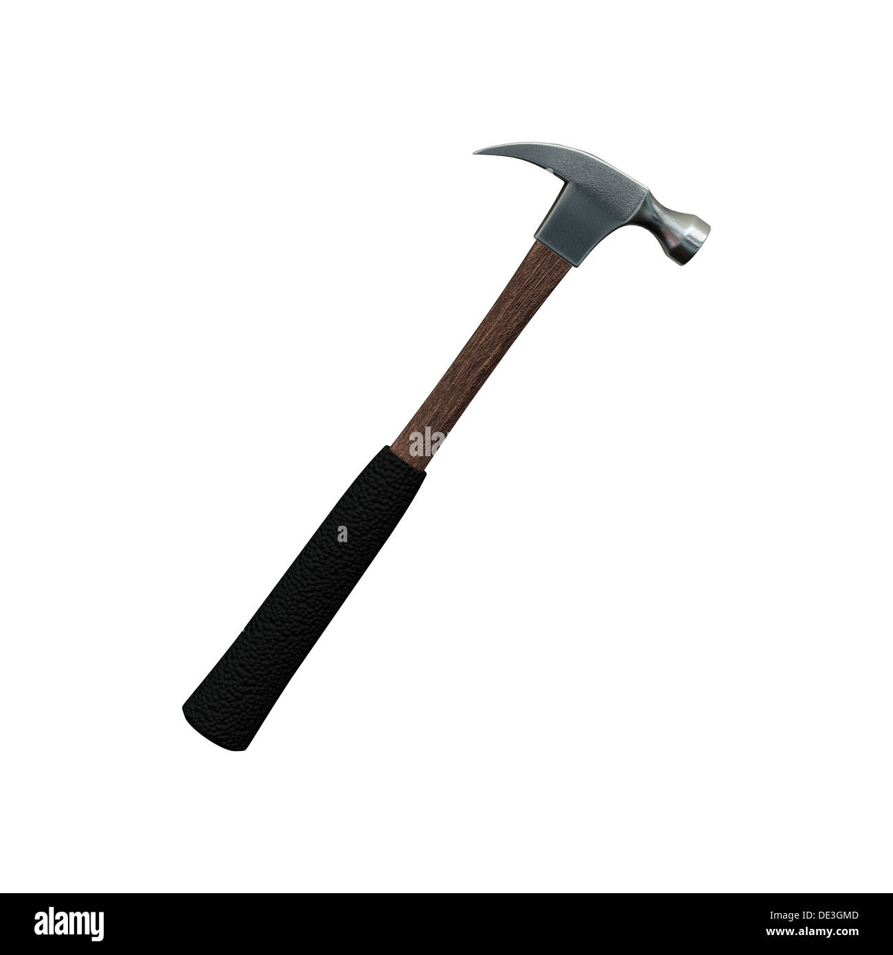 3D digital render of a hammer isolated on white background Stock Photo ...