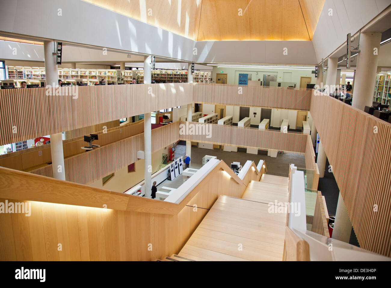 Interior of 'The Hive' at The University of Worcester - Britain's first ...