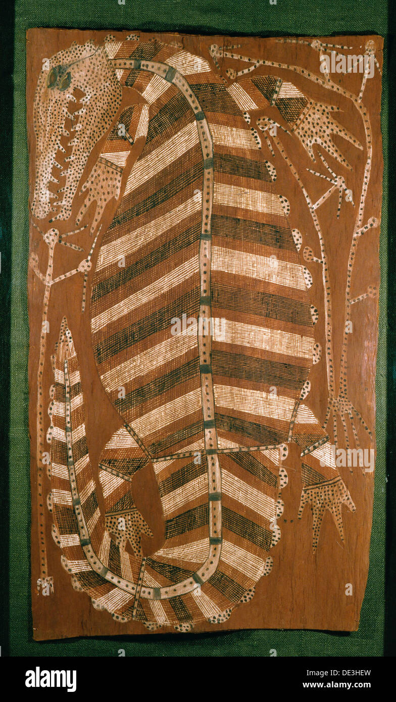 Bark painting aboriginal art hi-res stock photography and images - Alamy