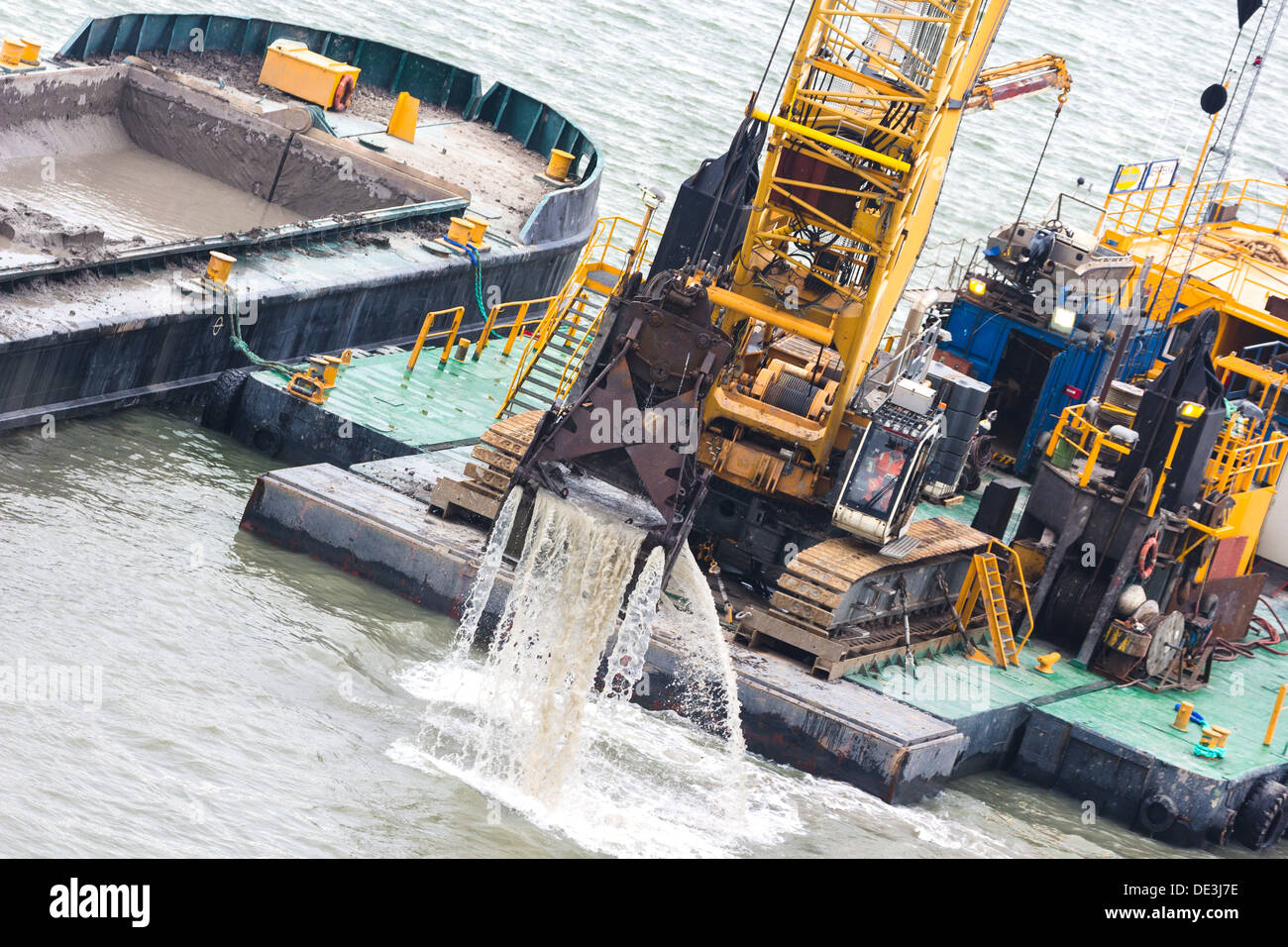 Dredging operations Helsinki Harbour Finland Stock Photo - Alamy