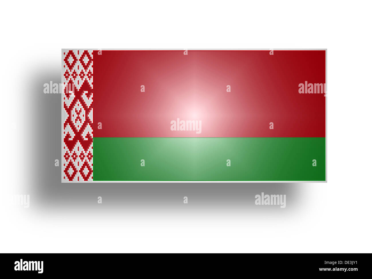 National flag of the Republic of Belarus (stylized I Stock Photo - Alamy