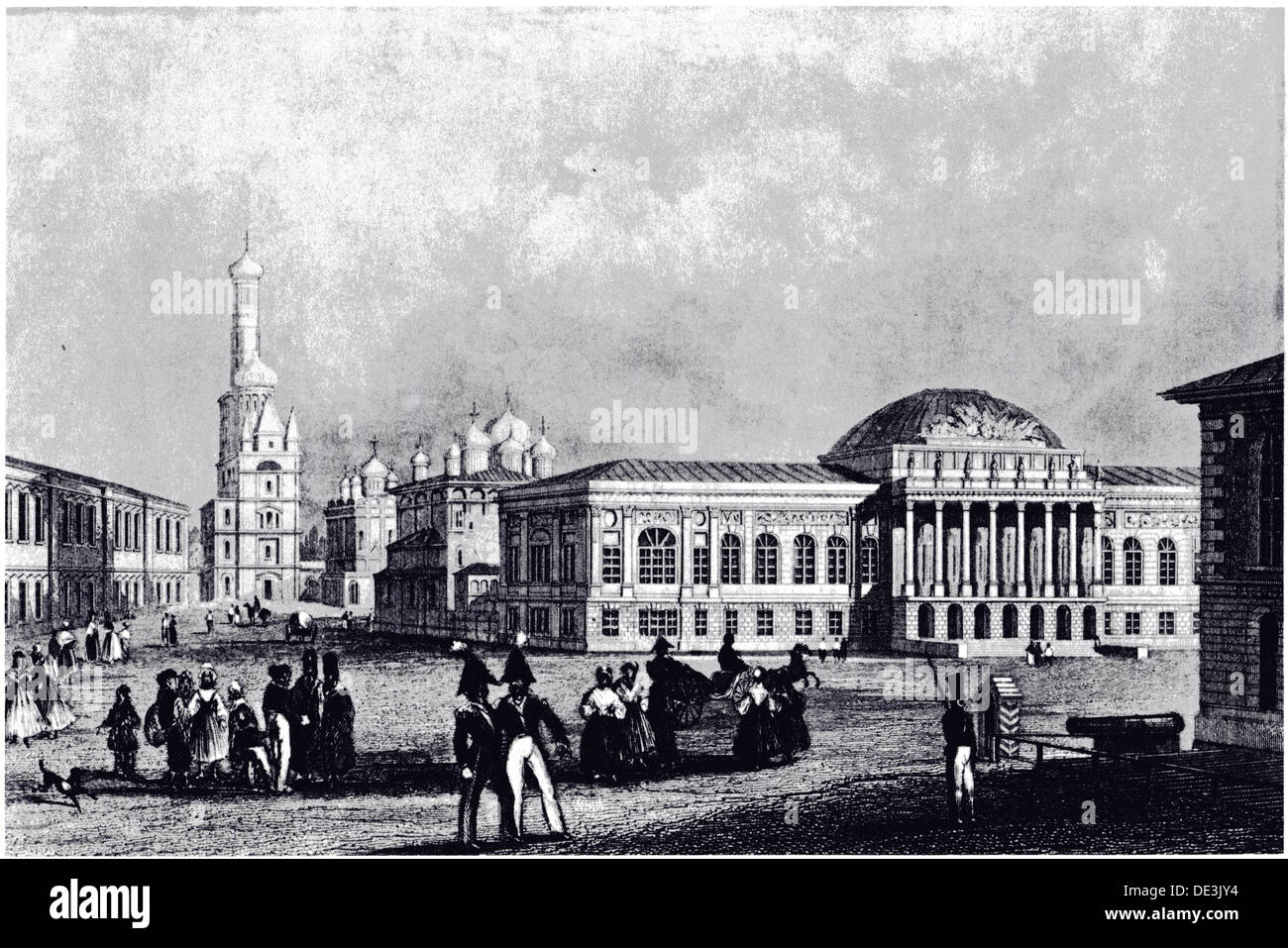 View of the Armory in Moscow, ca 1835. Artist: Anonymous Stock Photo ...
