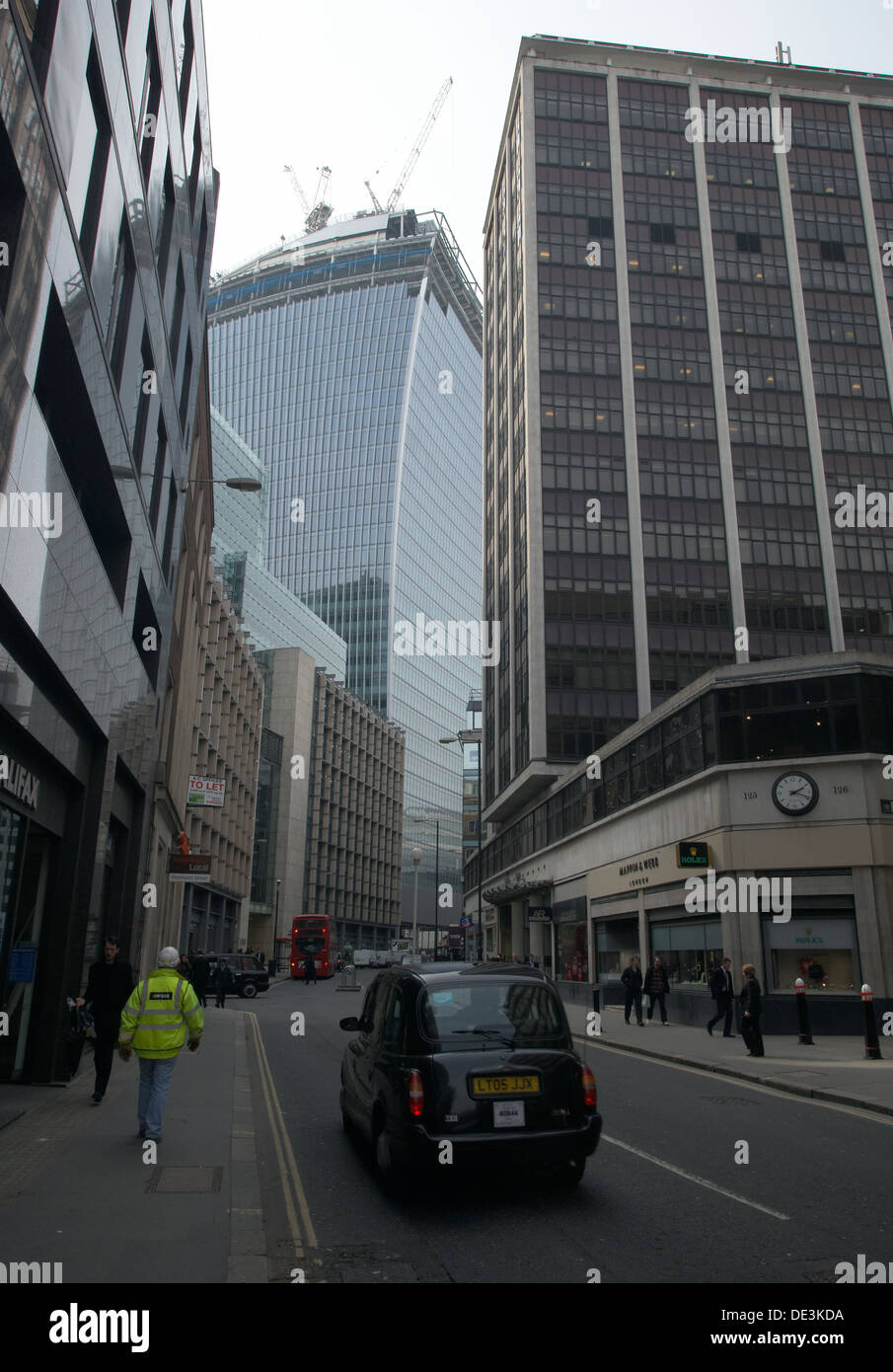 London, United Kingdom, Fenchurch Street in the City of London Stock ...
