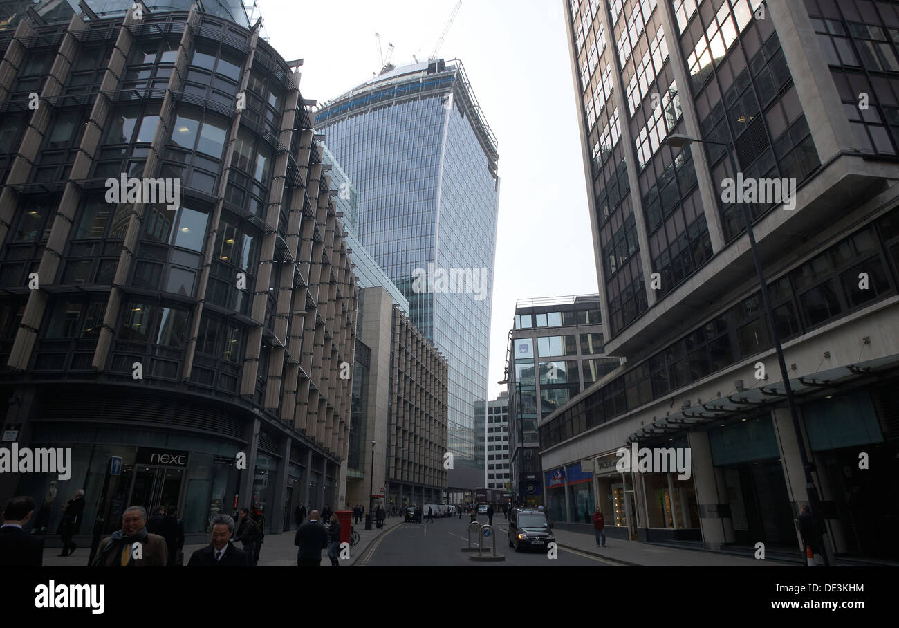 London, United Kingdom, Fenchurch Street in the City of London Stock ...