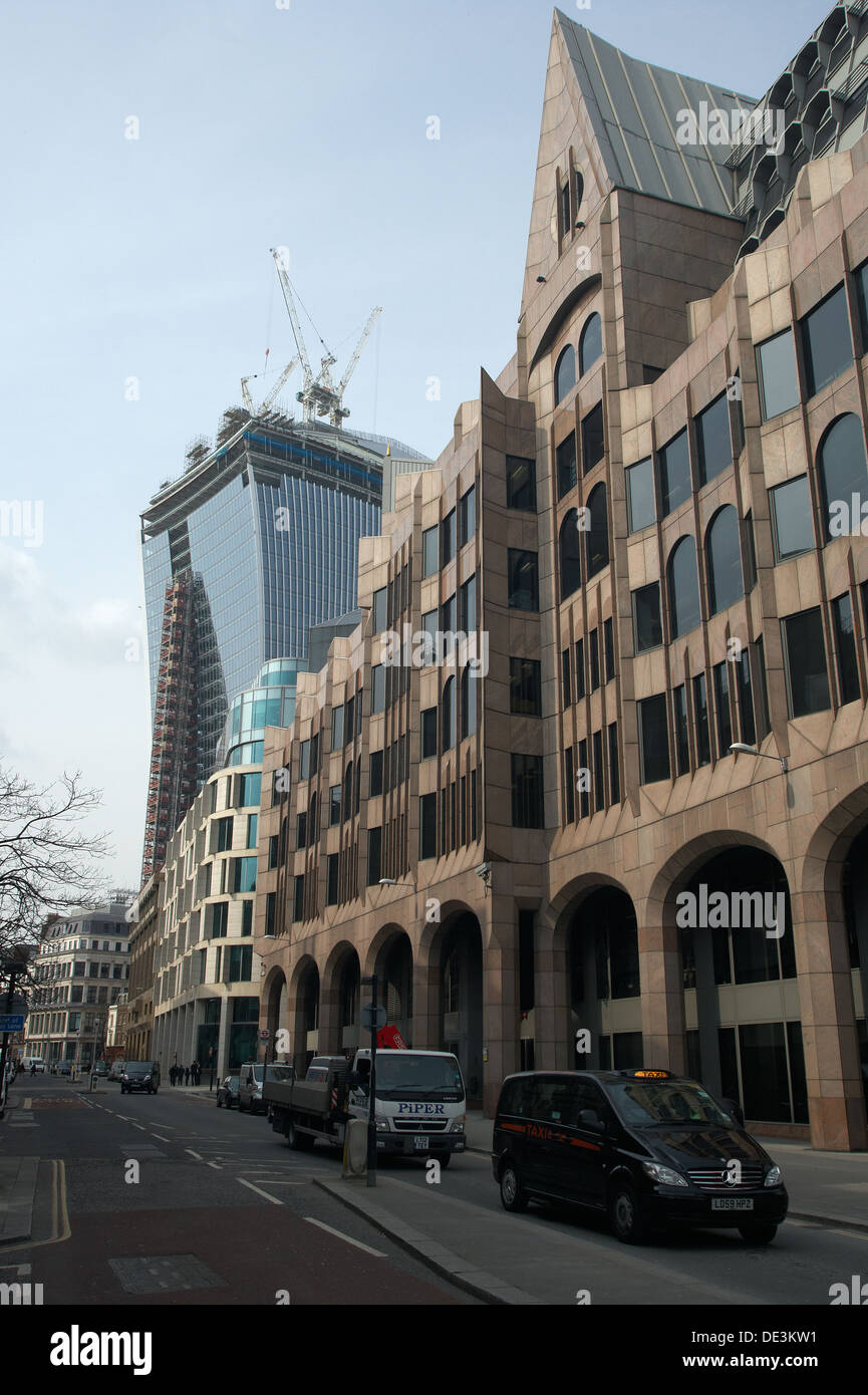 London, Great Britain, Great Tower Street in the historic financial ...