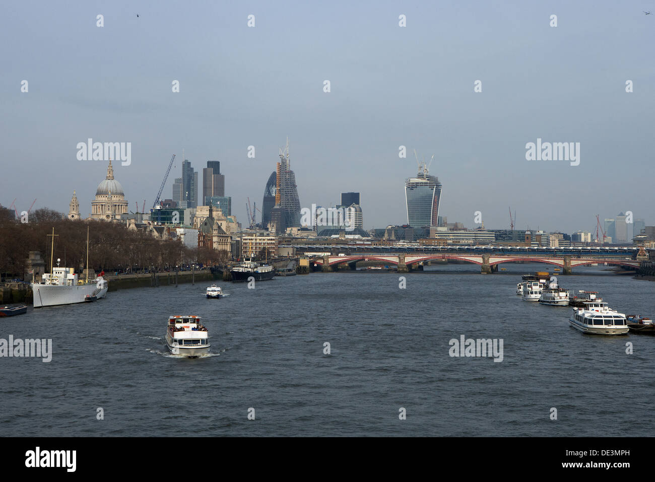 Waterloo bridge view hi-res stock photography and images - Alamy