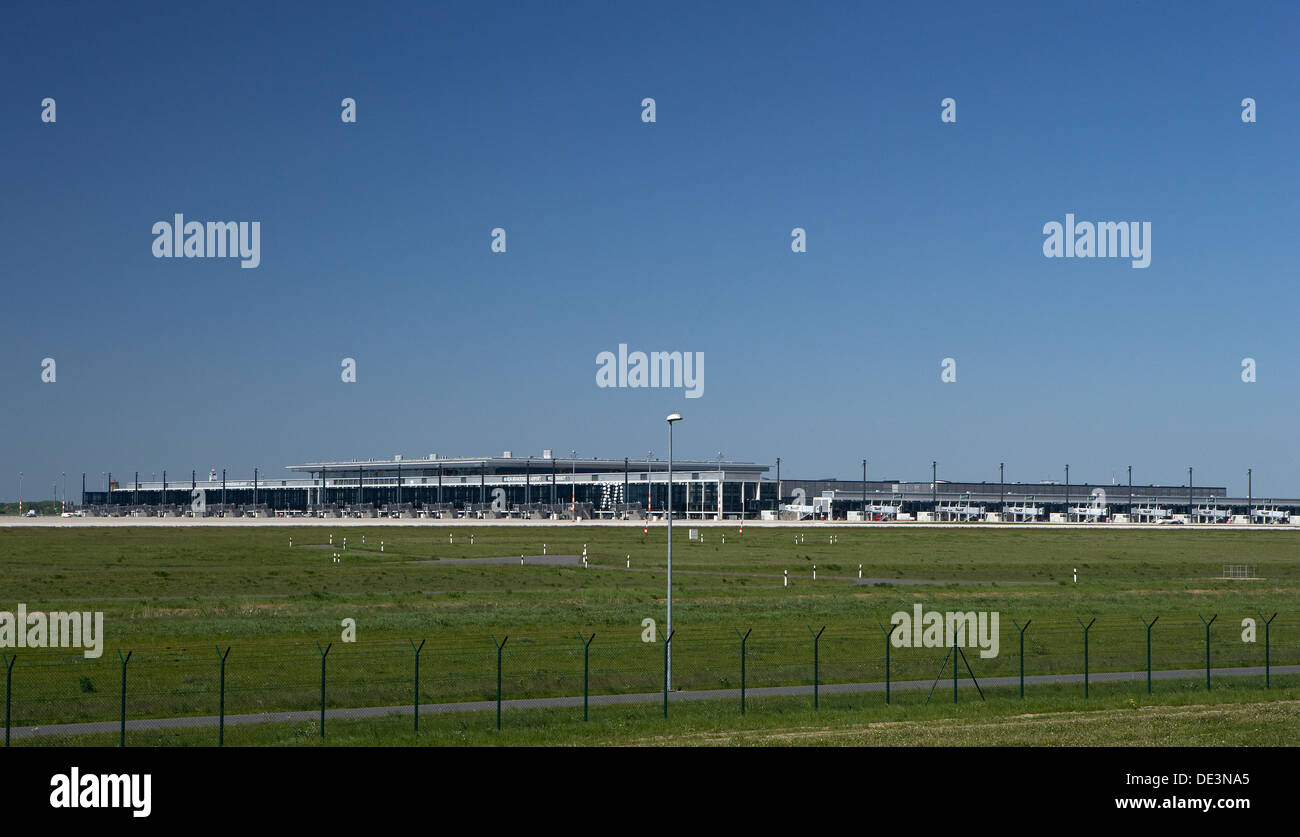 Rotberg, Germany, South - west view of the BER Terminalgebaeudes Stock ...