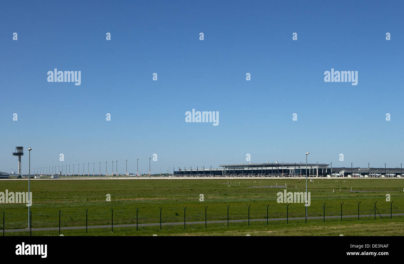 Rotberg, Germany, South - west view of the BER Terminalgebaeudes Stock ...
