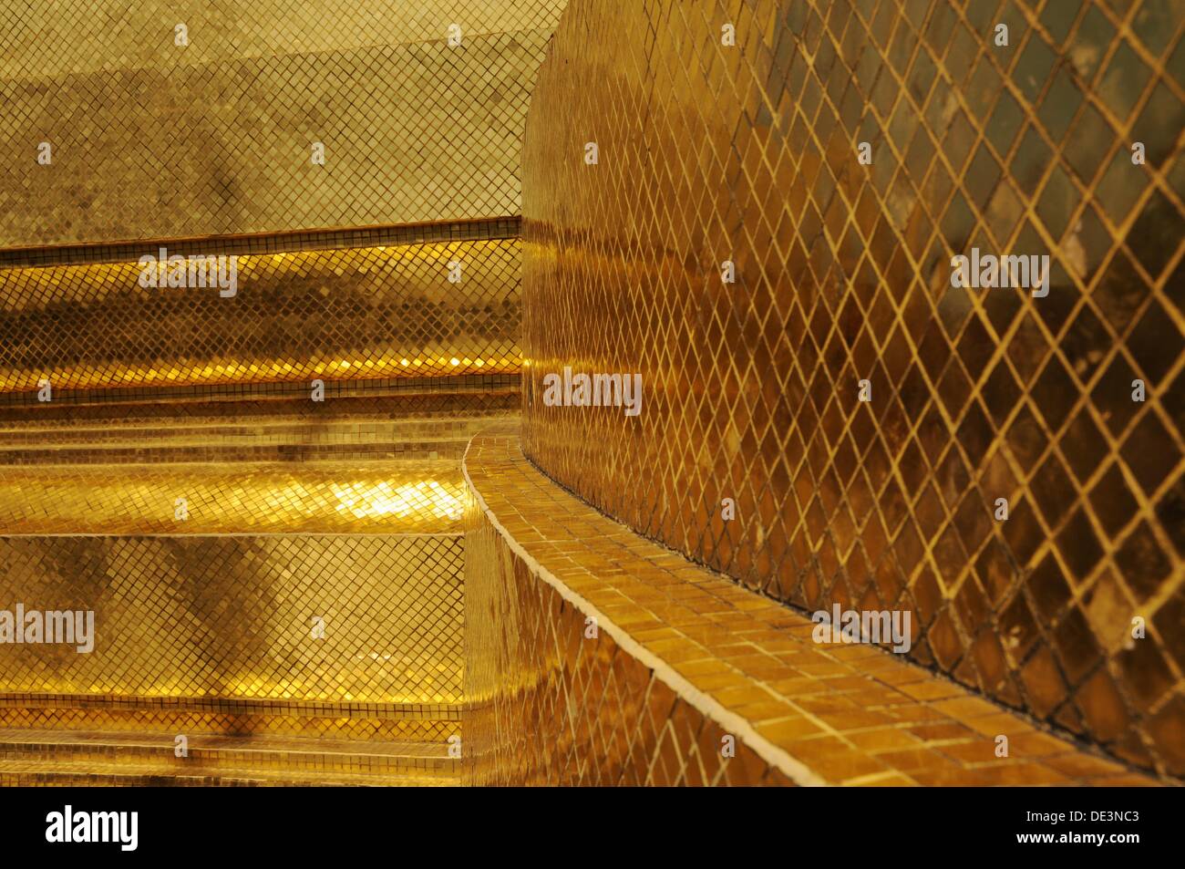 Golden Steps on the Chedi in Wat Phra Kaeo Stock Photo - Alamy