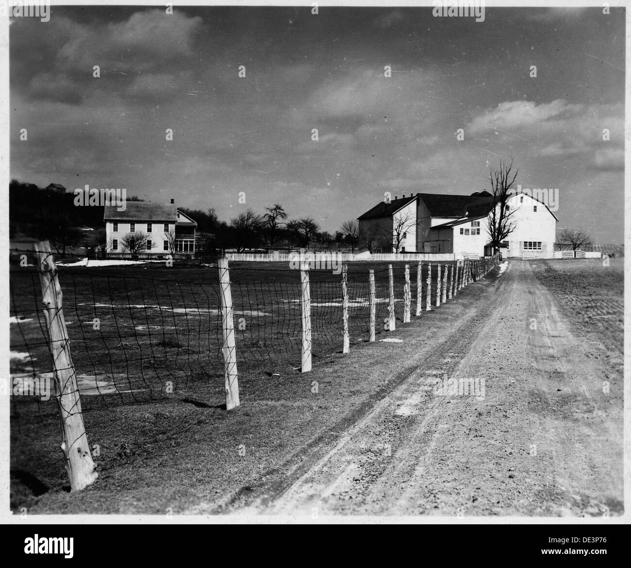 A photograph of a farmstead in Lancaster County, Pennsylvania ...
