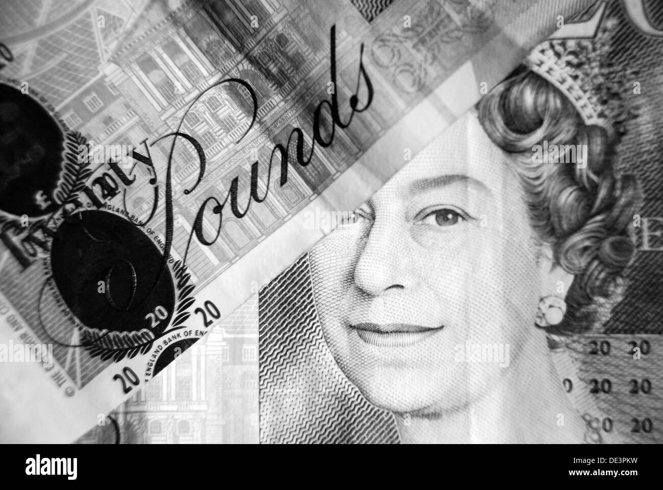 20 pound banknote Black and White Stock Photos & Images - Alamy