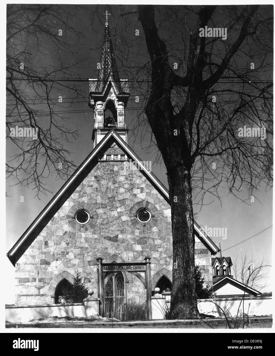 This photograph captures an Episcopal Church in Lancaster County ...