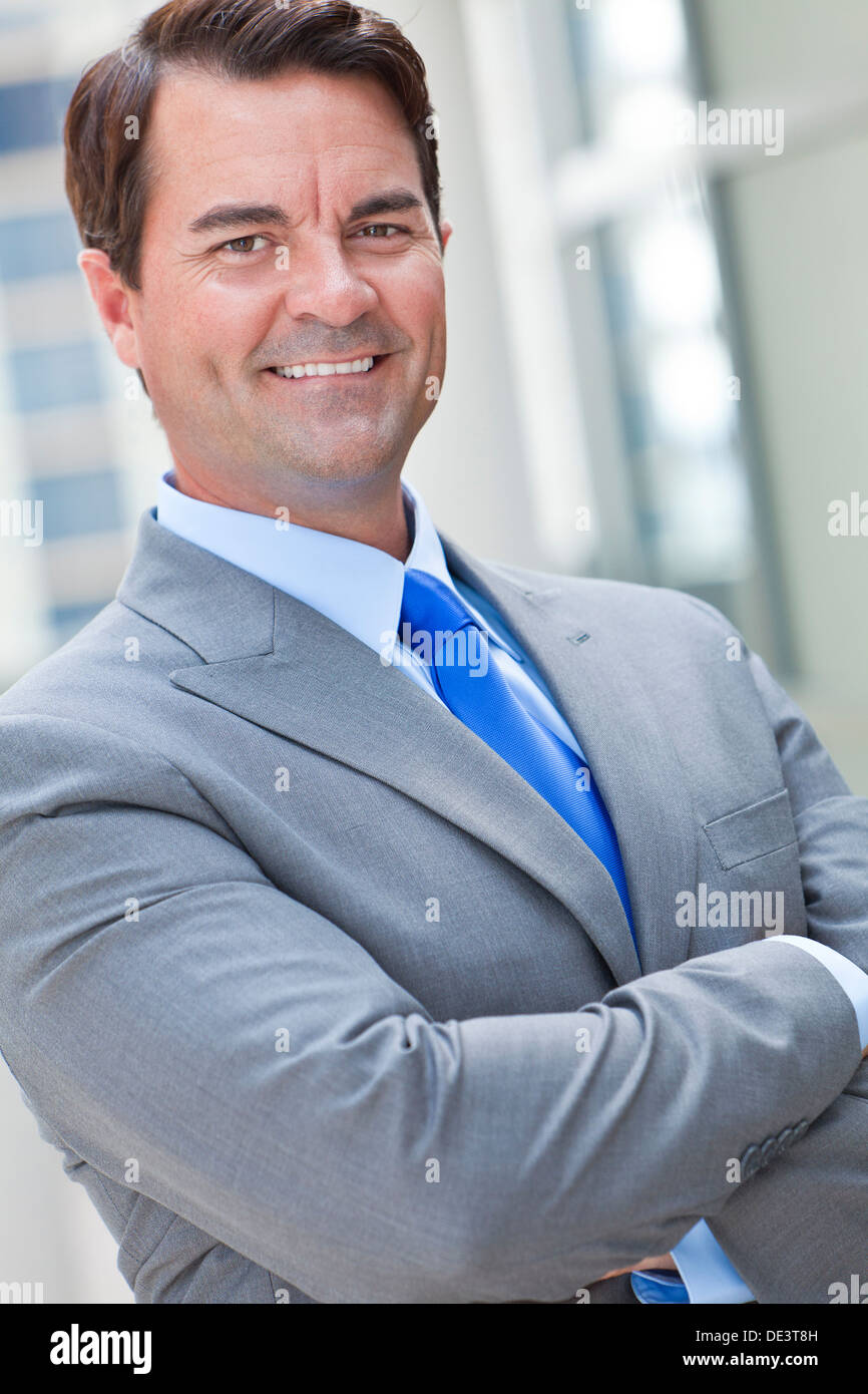 Smart Middle Aged Man Suit Tie High Resolution Stock Photography and ...