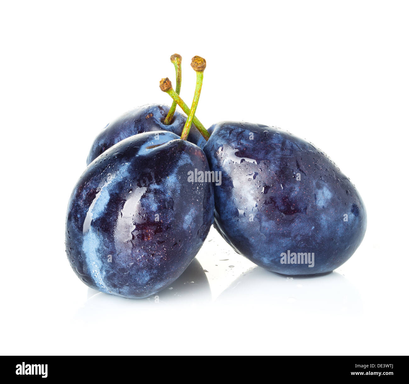 Plum isolated wet hi-res stock photography and images - Alamy