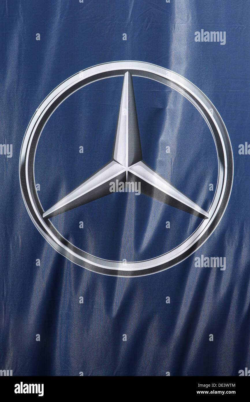 Mercedes benz company logo flag hi-res stock photography and images - Alamy