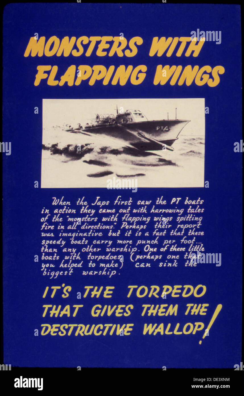 This World War II propaganda poster illustrates the destructive power ...