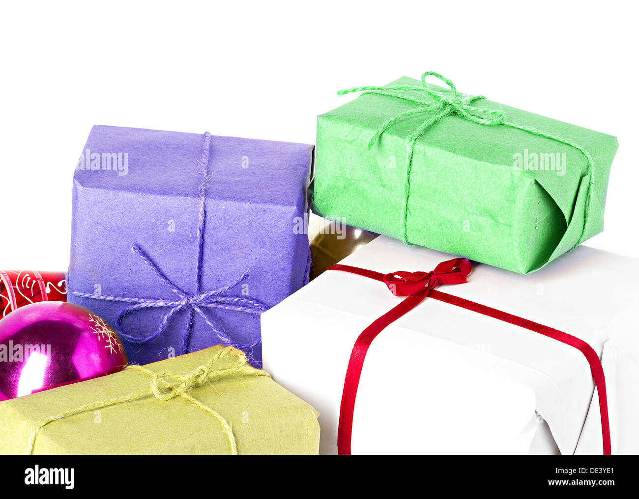 christmas presents isolated Stock Photo - Alamy