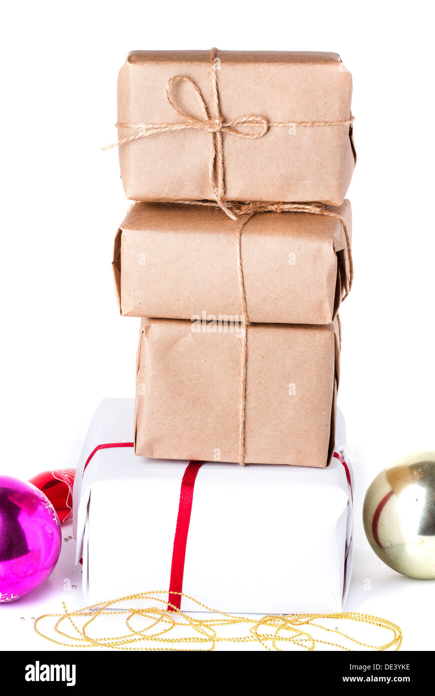 Christmas gifts wrapped under tree hi-res stock photography and images ...
