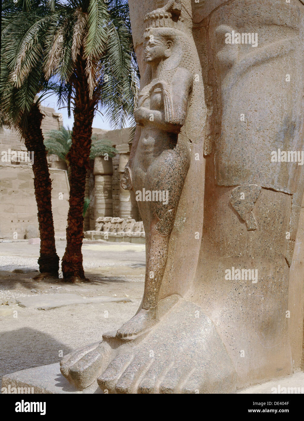 Feet Of Statue Karnak Temple High Resolution Stock Photography and ...