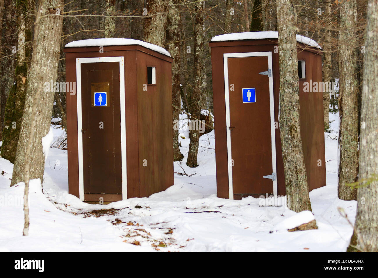 Woman in outhouse hi-res stock photography and images - Alamy
