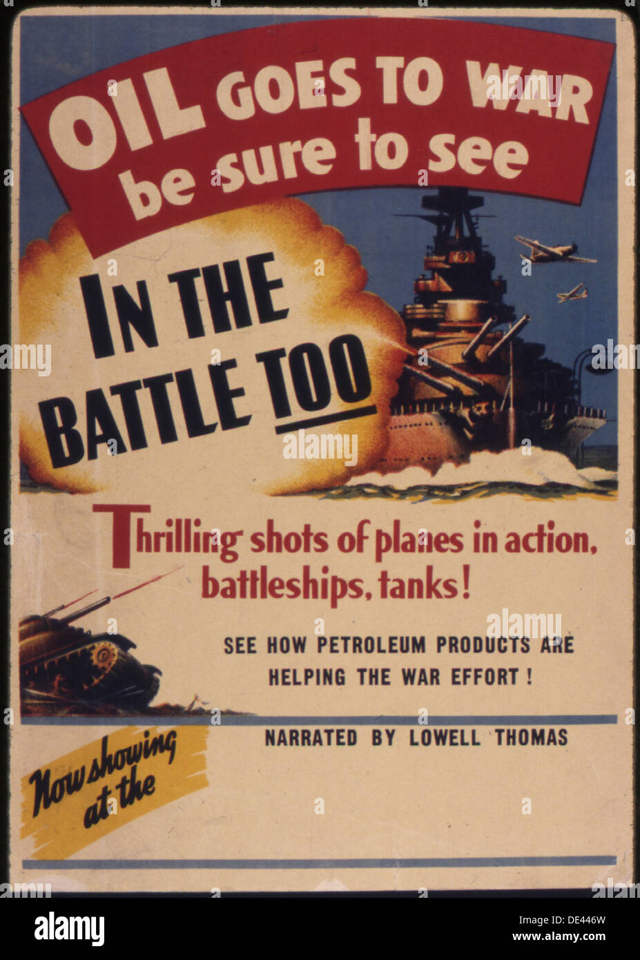 This World War II propaganda poster promotes the importance of oil in ...