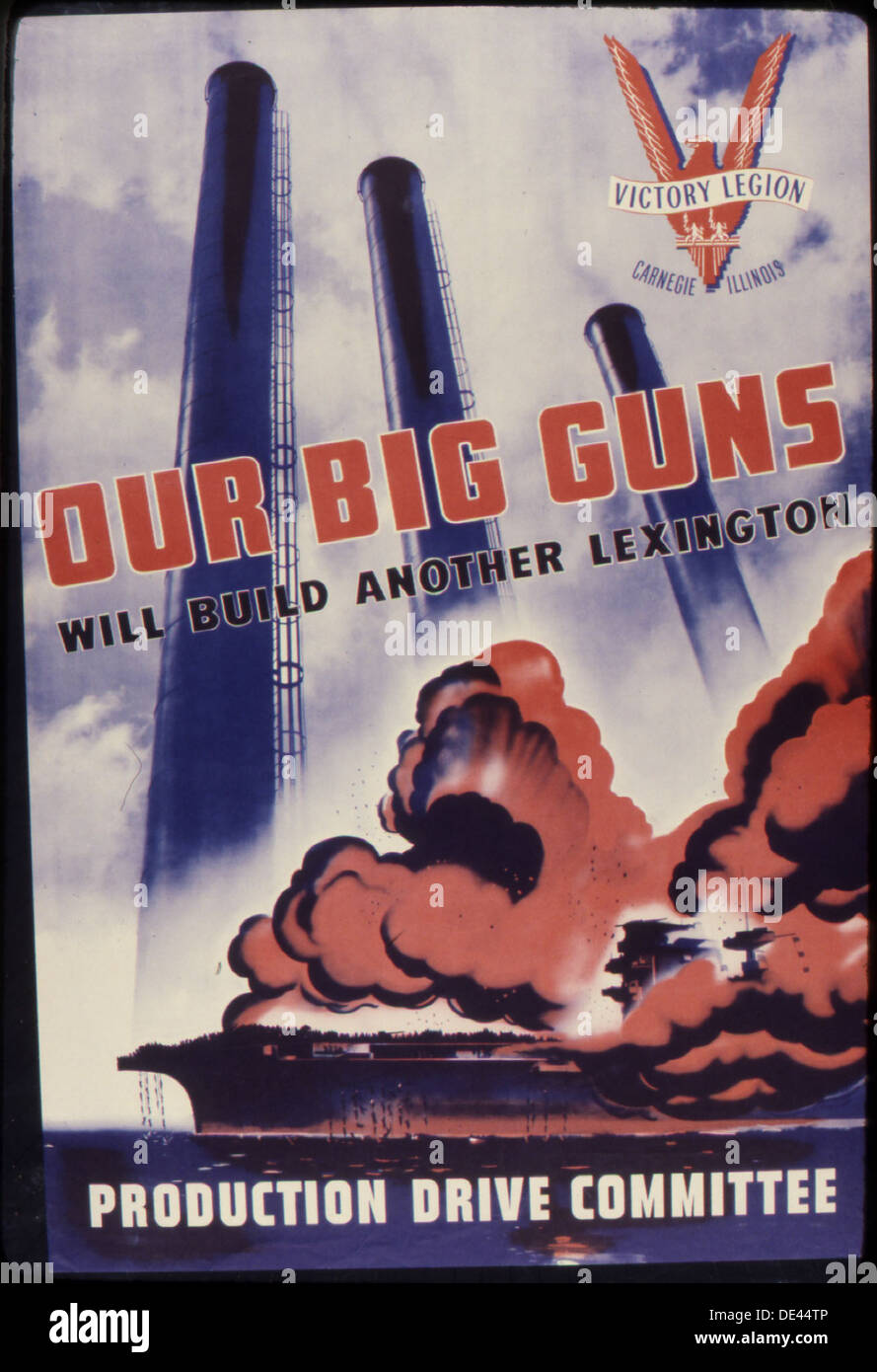 This World War II-era propaganda poster encourages the production of ...