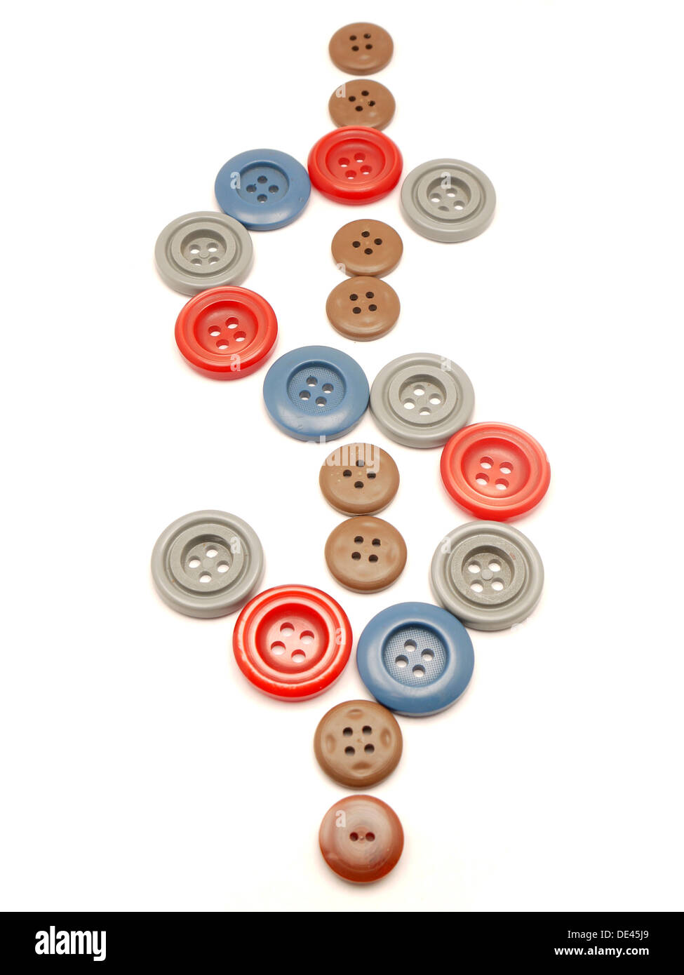 Figure "$" from buttons on a white background Stock Photo - Alamy