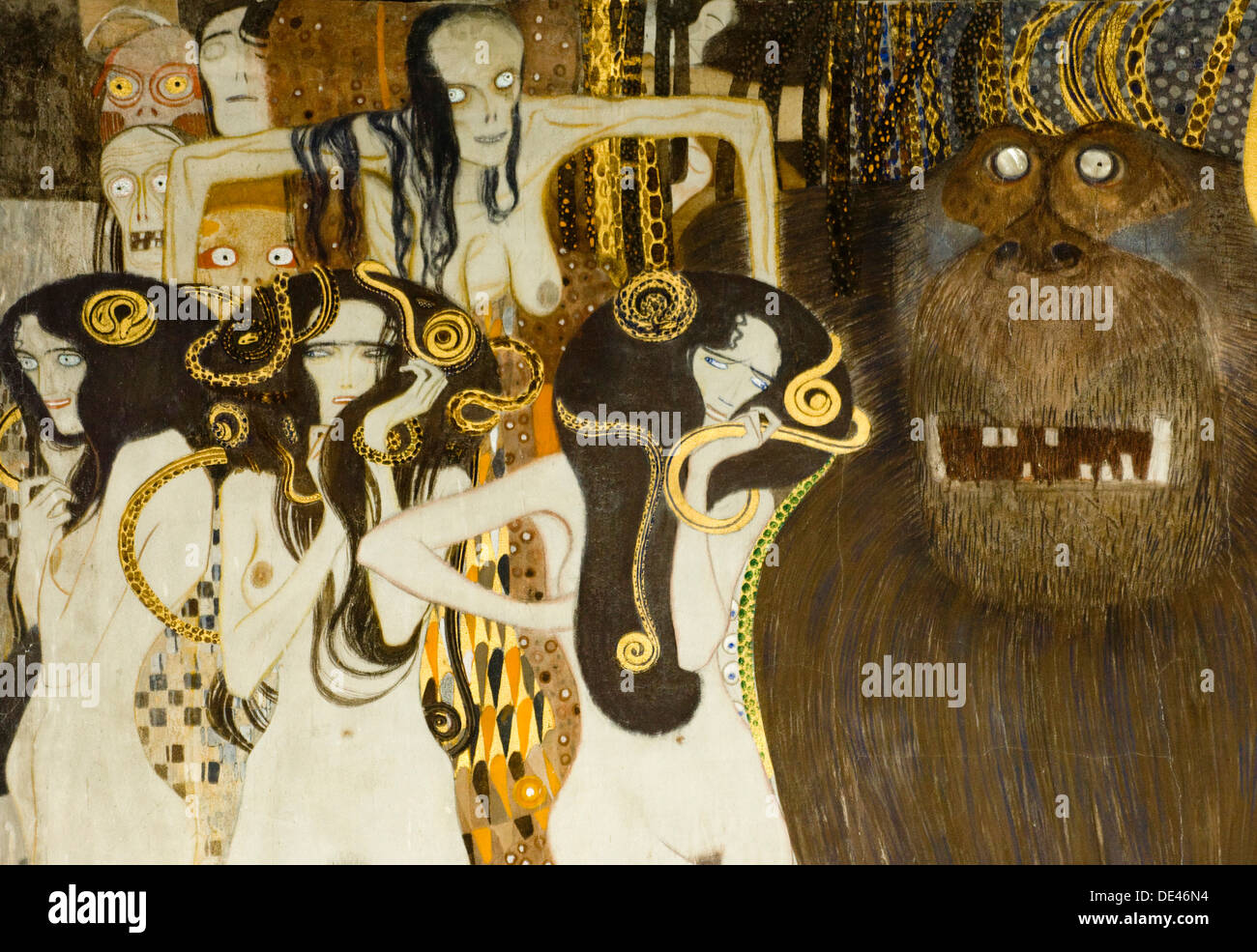 Österreich, Wien 4, Secession, Beethovenfries, Gustav Klimts ...