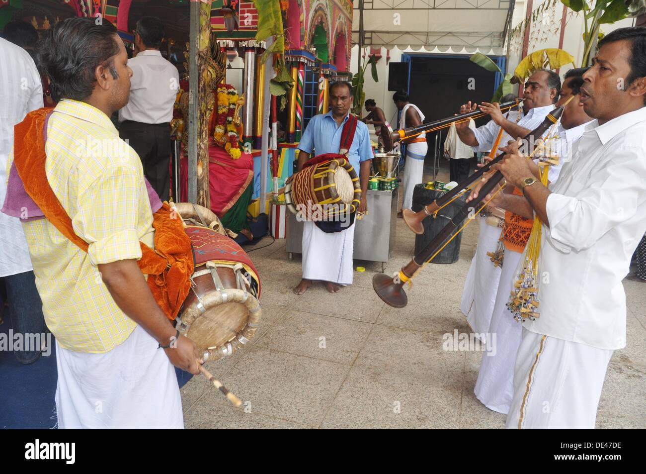 Indian temple music hi-res stock photography and images - Alamy