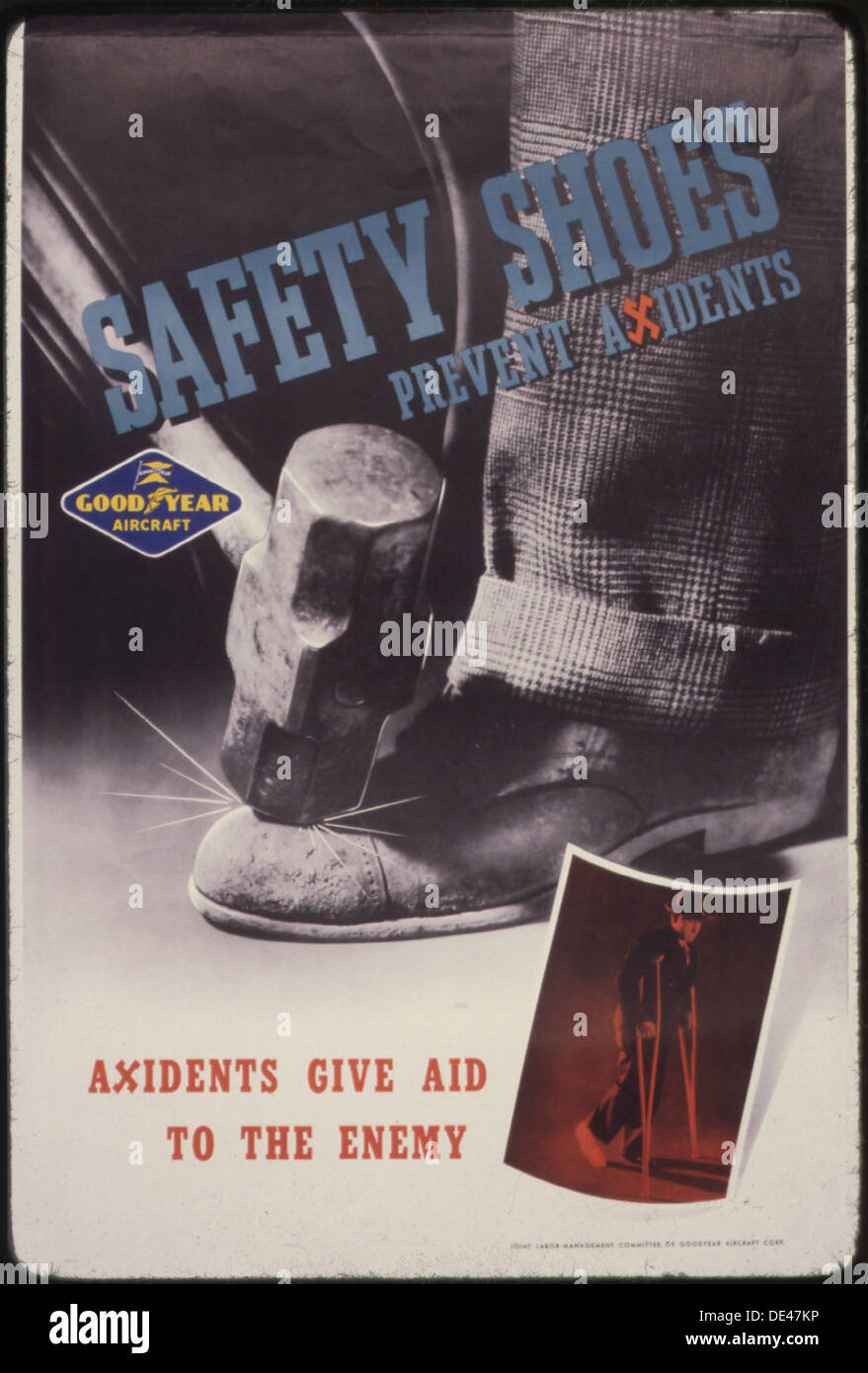 This World War II propaganda poster stresses the importance of safety ...