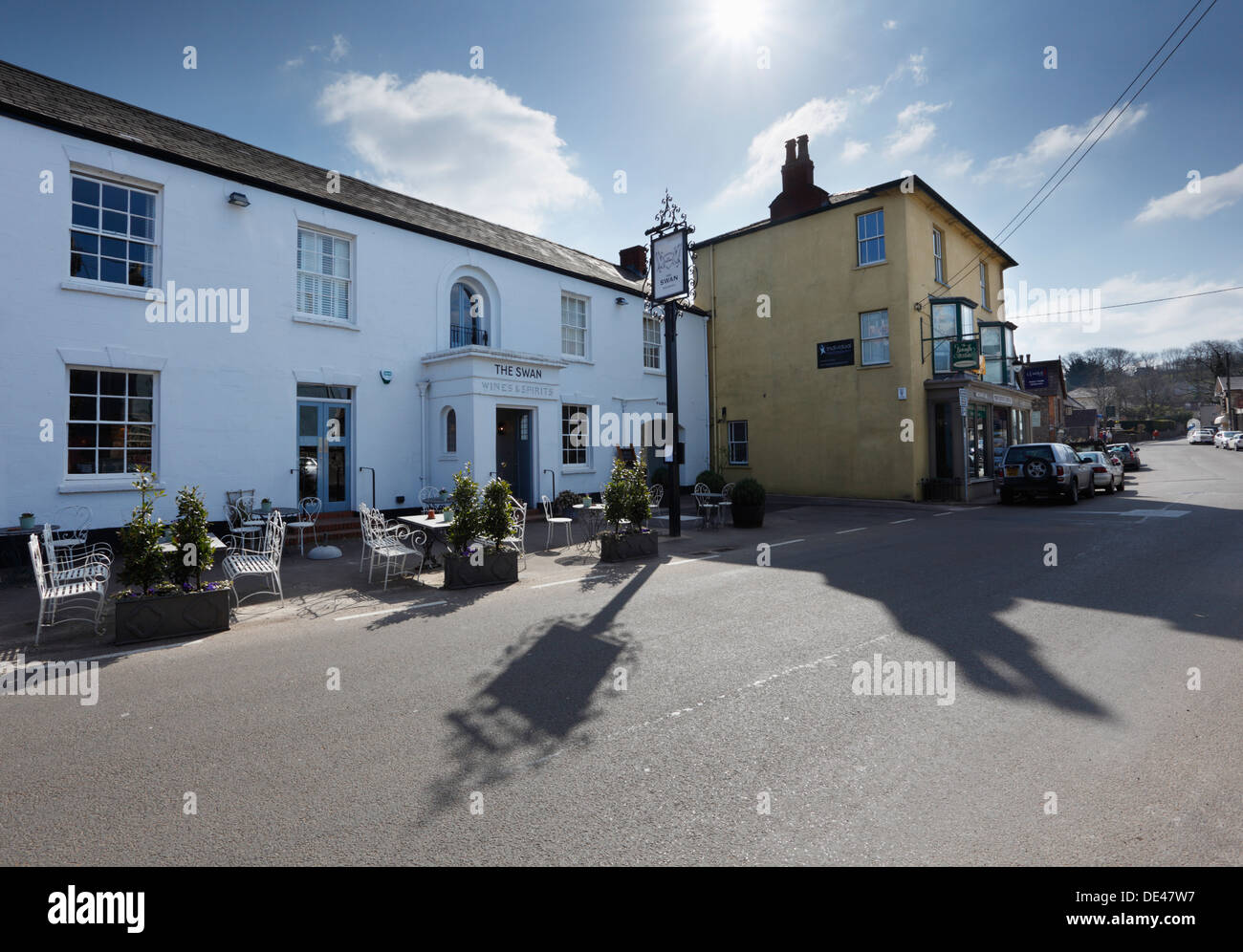 The Swan, a Gastro Pub in Wedmore. Somerset. England. UK Stock Photo ...