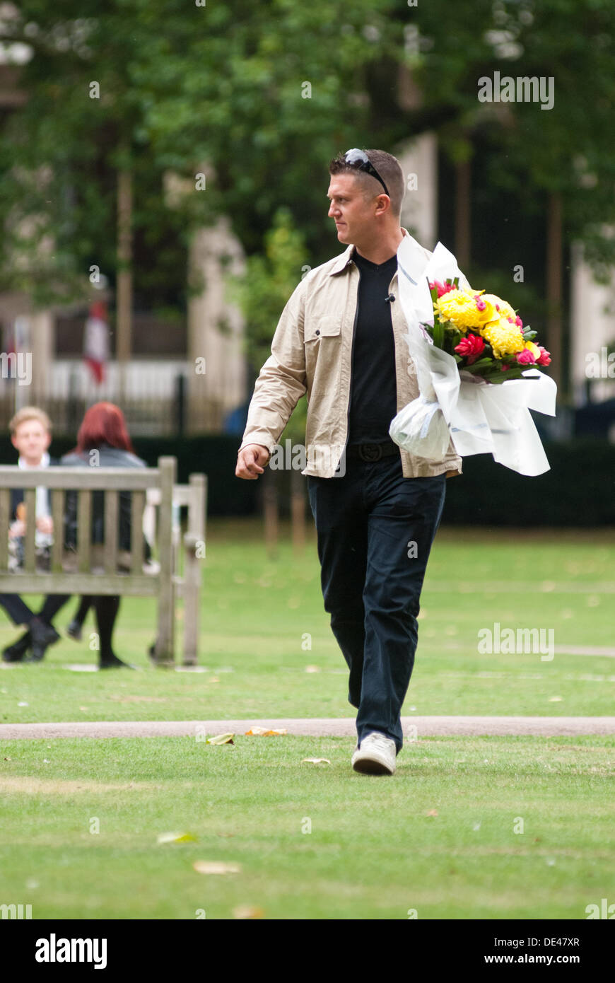 London, UK - 11 September 2013: EDL , English Defence League, leaders ...