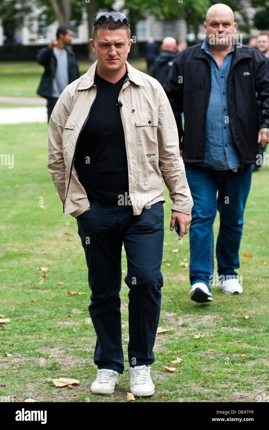 London, UK - 11 September 2013: EDL , English Defence League, leaders ...