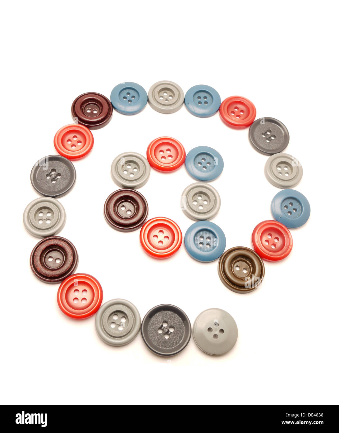 Figure "@" from buttons on a white background Stock Photo - Alamy