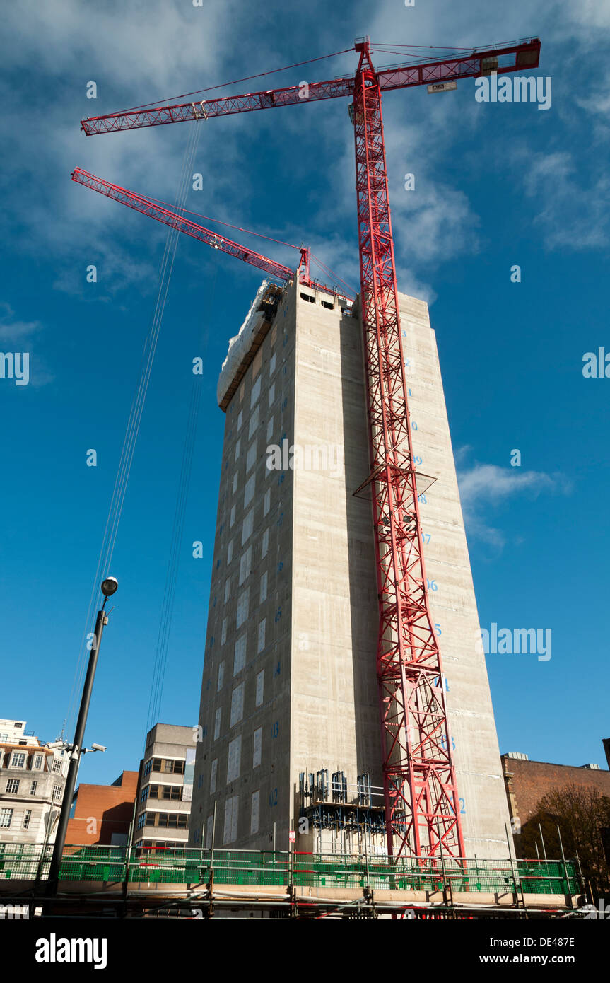 Core structure of the 'No.1 St. Peter's Square' office block under ...