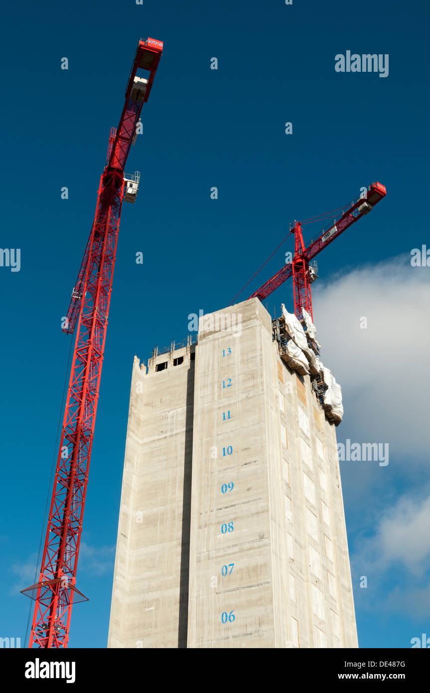 Core structure of the 'No.1 St. Peter's Square' office block under ...