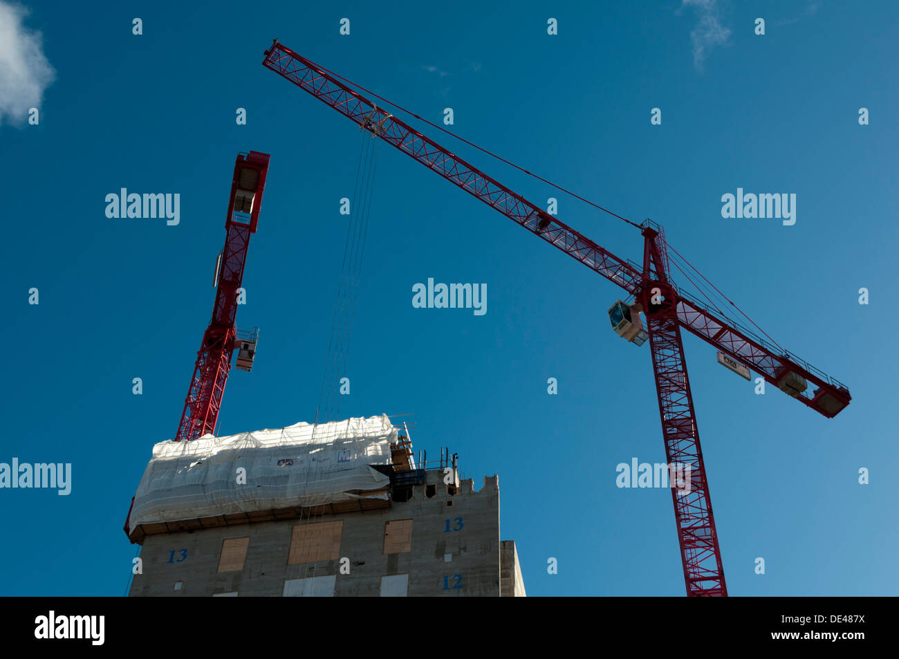 Core structure of the 'No.1 St. Peter's Square' office block under ...
