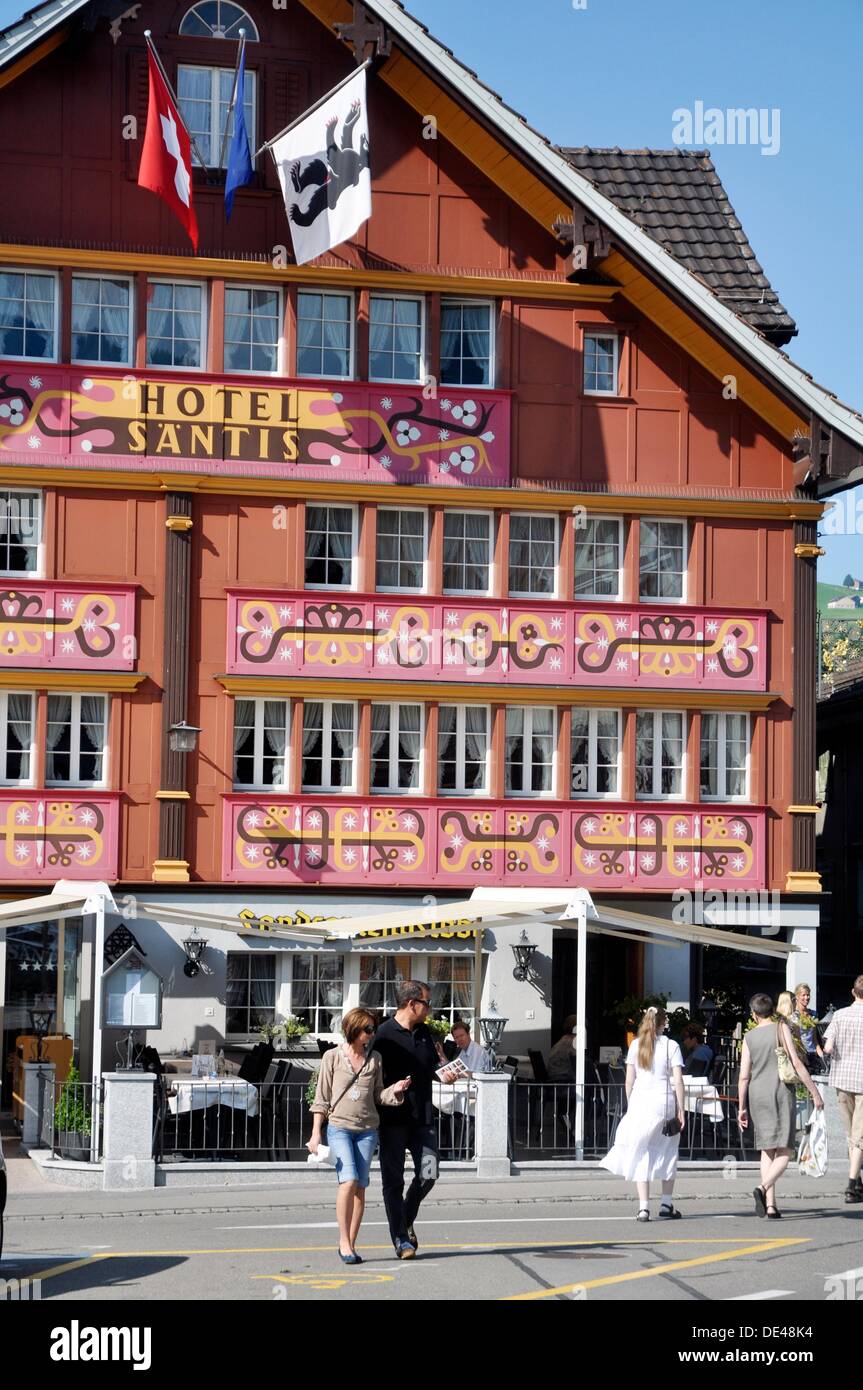 Appenzell switzerland traditional architecture hi-res stock photography ...