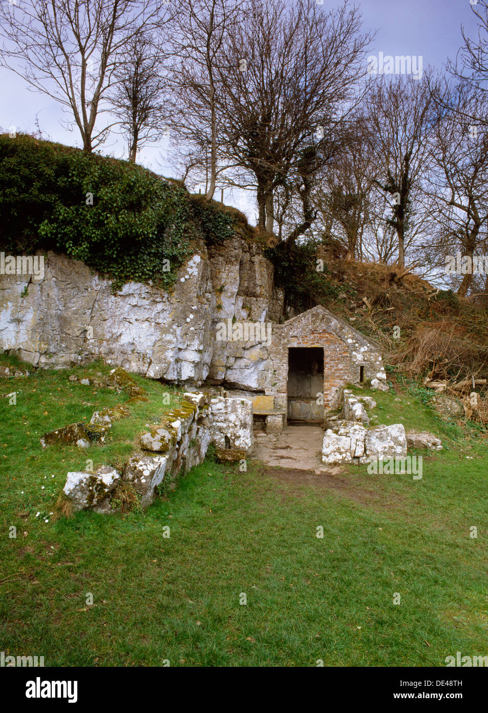 Ffynnon Seiriol: holy well at Penmon Priory, Anglesey, associated with ...