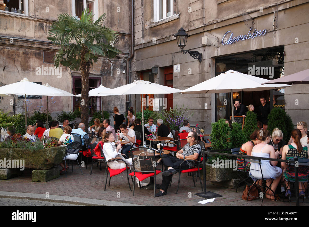 Cafe Camelot, Old Town, Krakow, Poland Stock Photo - Alamy