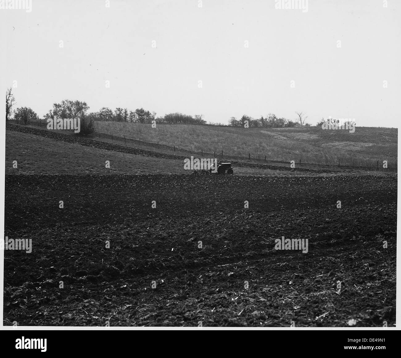 This photograph shows spring plowing in Shelby County, Iowa. The ...