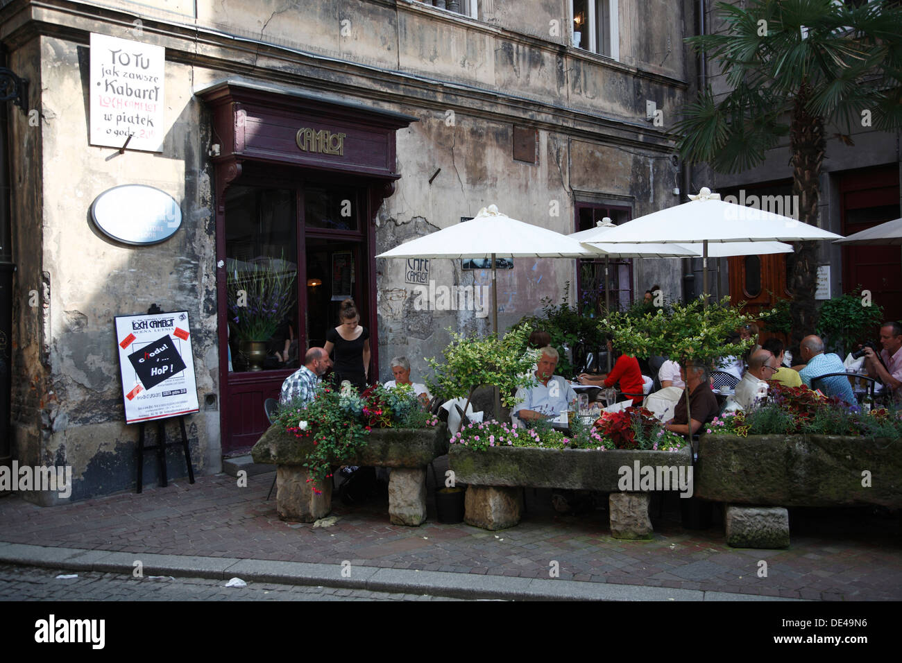Cafe Camelot, Old Town, Krakow, Poland Stock Photo - Alamy