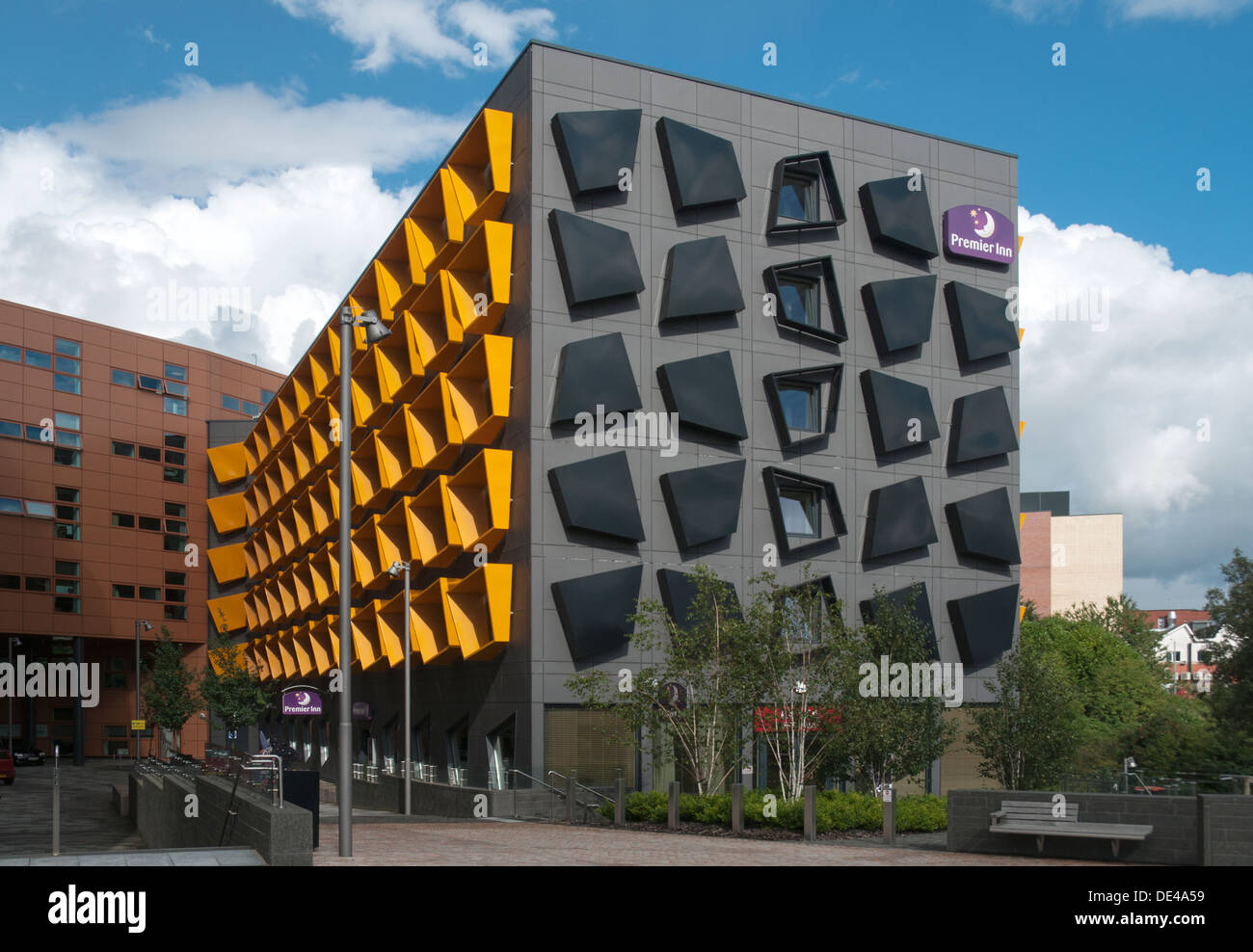 The Premier Inn building, Knowsley Place, Bury, Greater Manchester ...