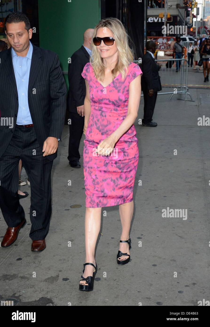 New York, NY. 11th Sep, 2013. Michelle Pfeiffer at talk show appearance ...